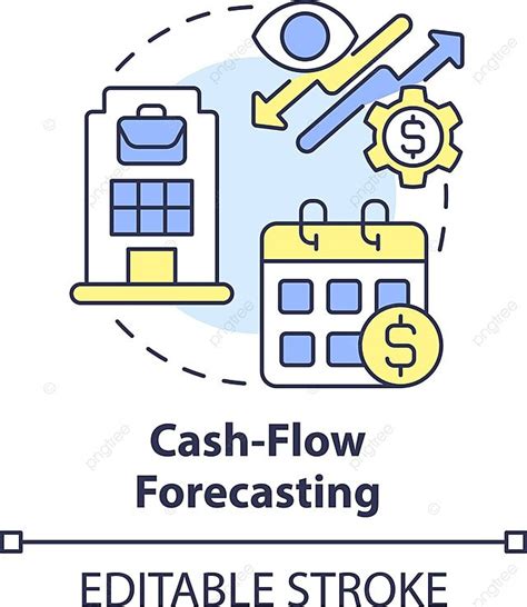 Cash Flow Forecasting Concept Icon Vector Service Concept Vector