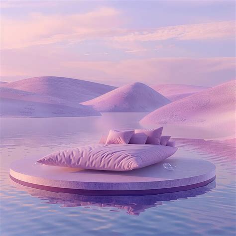 Premium Photo A Floating Object With A Purple Cover Sits In The Water