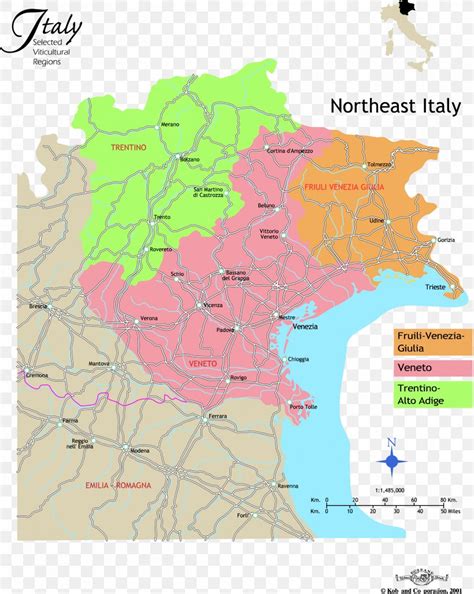 Northern Italy Northeast Italy North East Italy Veneto Map Png