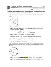 Test Tst Circles Without Coordinates Test Docx Test