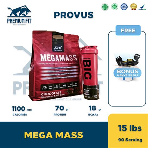 Jual Provus Megamass Mega Mass Gainer 15 Lbs Susu Weight Gain 15lb