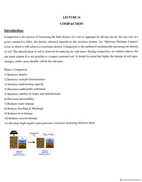 Geotechnical Engineering Compaction Studocu