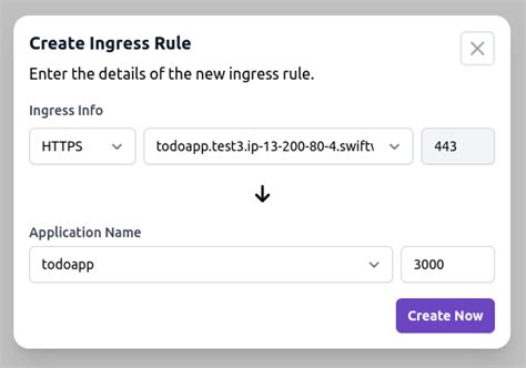 🚪 ingress rules swiftwave