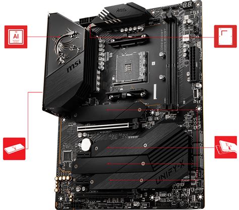 MSI MPG B550 UNIFY-X AMD AM4 DDR4 CF M.2 USB 3.2 Gen 2 Wi-Fi 6 HDMI ATX ...