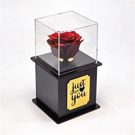 رز جاویدان تندیس ارزان، اقتصادی و شیک باکس گل رز جاودان مدل تندیس گل