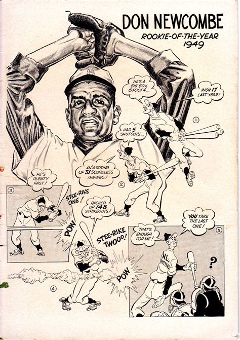 Dodgers Blue Heaven Scans Of My 1950 Don Newcombe Comic Book