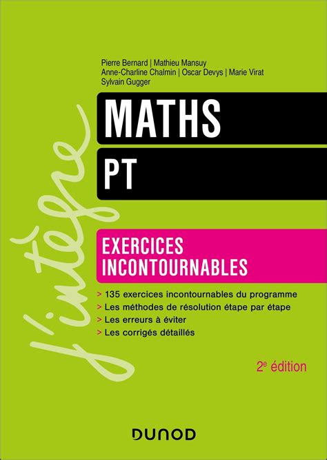 Maths Exercices Incontournables Pt 2e Éd Somabec
