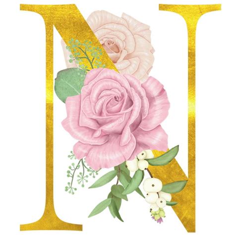 Fontes Png Florais Alfabetos Flores Diversos Letras Flor Elo7