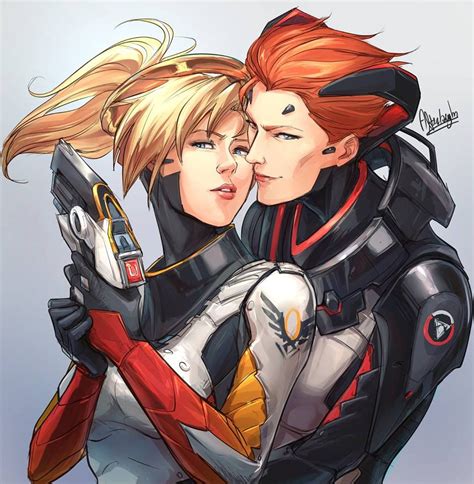 Blackwatch Moira And Mercy Mercy Overwatch Overwatch Fan Art