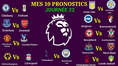 Pronostic Foot Aujourdhui Pronostic Premier League Premier League