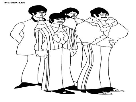 The Beatles Coloring Pages At Getdrawings Free Download