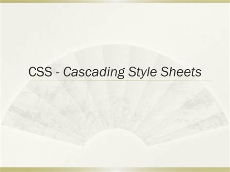 Ppt Css Cascading Style Sheets Powerpoint Presentation Free