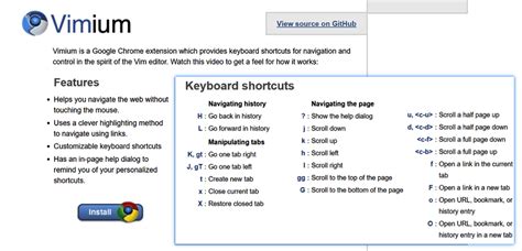 Vimium 用鍵盤取代滑鼠瀏覽網頁支援 Chrome、firefox 瀏覽器擴充功能
