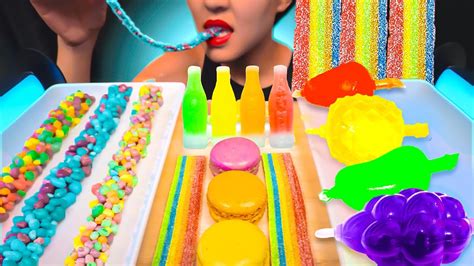 Asmr • Candy Mukbang Nik L Nip Nerds Rope Tiktok Jelly • 먹방 Youtube
