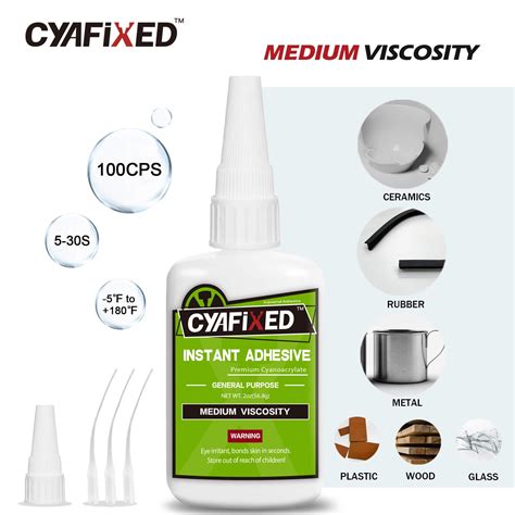 Cyafixed Super Glue Thin And Medium Viscosity