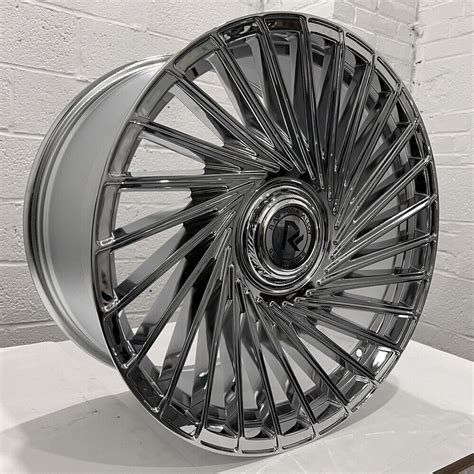 4 Rf2 20 Inch Staggered Chrome Rims Fits Bmw 5 Series E60 2004 Ebay