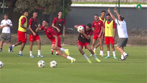 المنتخب الوطني يجري اخر حصة تدريبية قبل لقاء تنزانيا Youtube