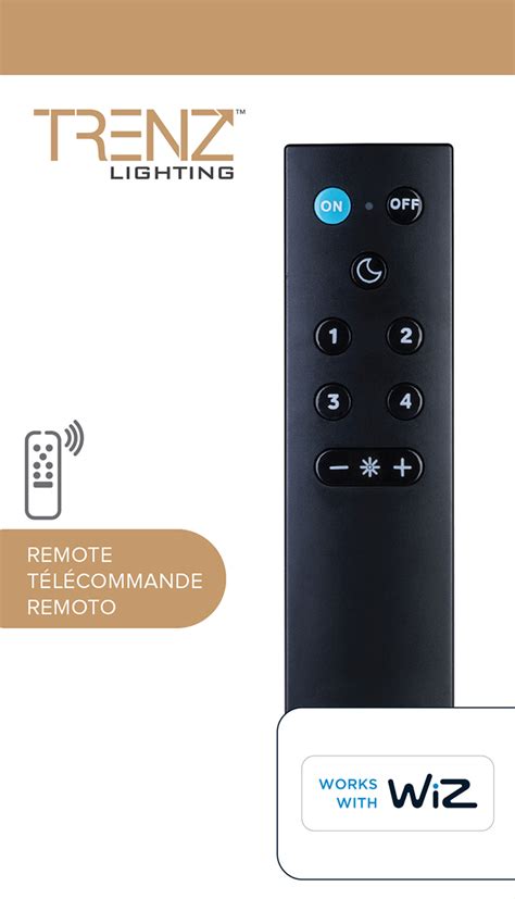 Trenz Lighting Connected By Wiz Remote Black Castle Building