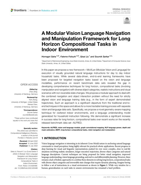 pdf a modular vision language navigation and manipulation framework