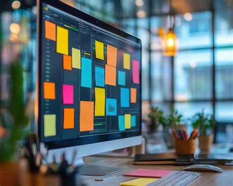 web development project in progress with creative elements on a screen