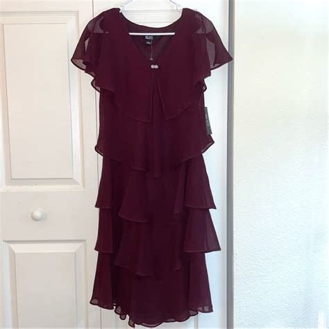 Slny Dresses Slny Tiered Rhinestone Capelet Dress Poshmark