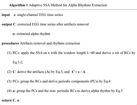 an adaptive singular spectrum analysis method for extracting brain