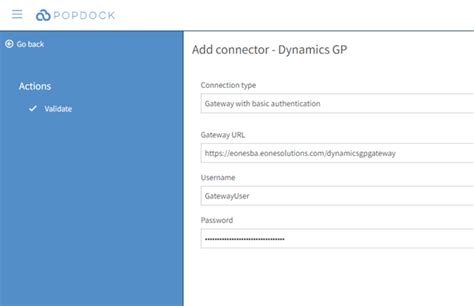 Setting Up The Dynamics Gp Data Gateway For Popdock Eone Solutions