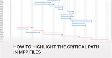 Seavus Project Viewer On Linkedin How To Highlight The Critical Path In Mpp Files Seavus