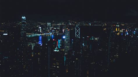 夜城璀璨，高清4k建筑夜景壁纸，3840x2160超清下载 墨鱼部落格