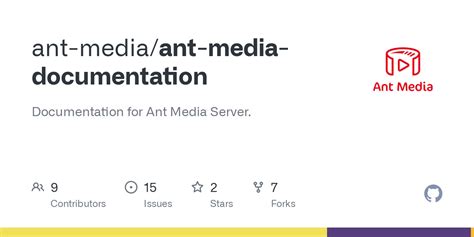 Github Ant Mediaant Media Documentation Documentation For Ant Media
