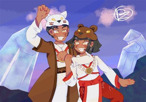 Kataru X Akita Эскизы персонажей Лего ниндзяго Акита