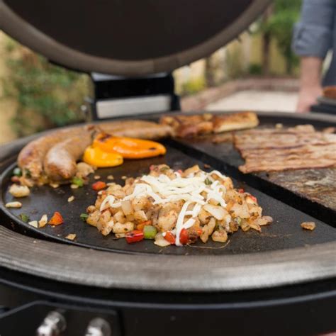 Kamado Joe Half Moon Cast Iron Reversible Griddle Classic A Bell