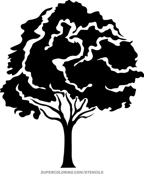 Stencil Of Tree Free Printable Papercraft Templates