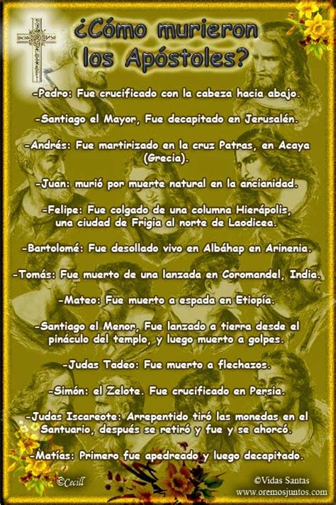 Vidas Santas Cómo murieron los Apóstoles