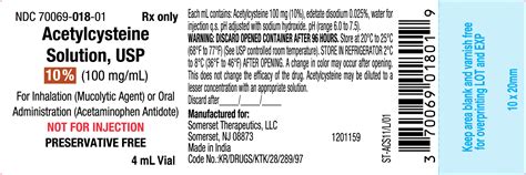 Acetylcysteine Solution Usp