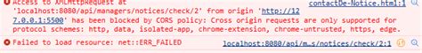 에러노트 Web Has Been Blocked By Cors Policy 에러