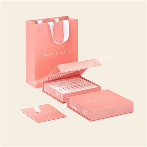 Custom Paperbox Packaging Pink Light Pink Packaging Boxes Empty Pastel