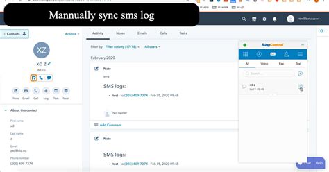 Screenshots RingCentral Embeddable Phone For HubSpot