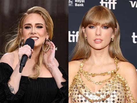Adele elogia Taylor Swift uma das maiores compositoras da nossa geração