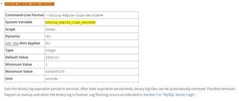 MySQL 8 0 超过 binlog expire logs seconds 后过期的binlog日志竟然没有自动清理 墨天轮
