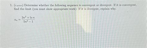 Solved Points Determine Whether The Following Chegg