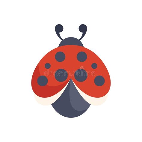 Cute Ladybug Opening Wings Getting Ready To Fly Stock Illustration Illustration Of Flying