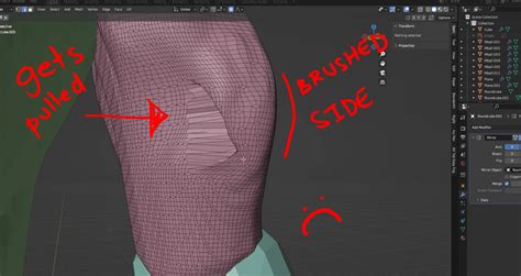 issue with sculpting where opposite side of the mesh gets pulled