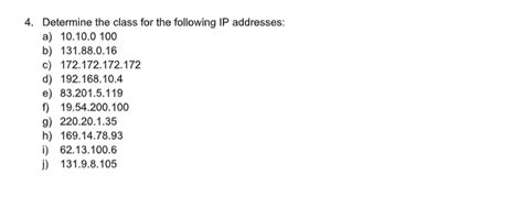 Solved Identify The Subnet Mask Network ID And Host ID Chegg