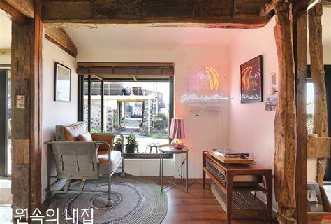 제주 해변 오래된 돌집 리모델링 House 전원주택이 있는 월간 전원속의 내집