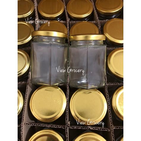 Jual Jar Hexagonal 180ml Toples Jar Kaca Botol Kaca Hexagonal CTN