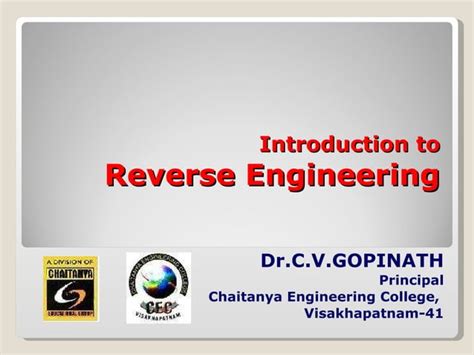 Introduction To Reverse Engineering Ppt