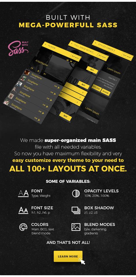 Codemarket Ionic 3 Ui Themetemplate App Material Design Yellow Dark