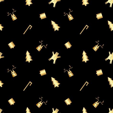 Premium Vector Sharp Cornered Christmas Object Pattern Created In