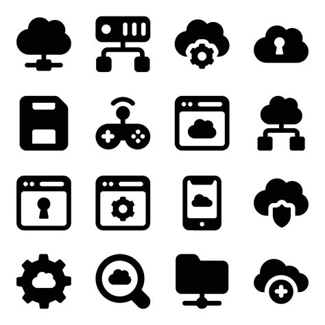 Cloud Computing And Technology 2298551 Vector Art At Vecteezy